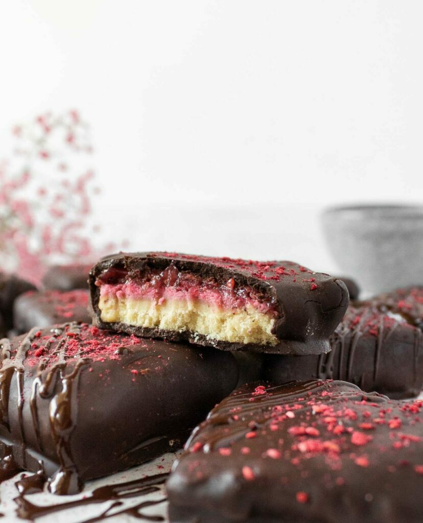 Dark Chocolate Raspberry Cookie Bars - Encore & More