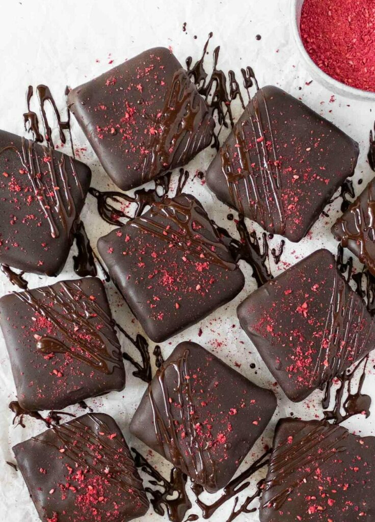 Dark Chocolate Raspberry Cookie Bars - Encore & More