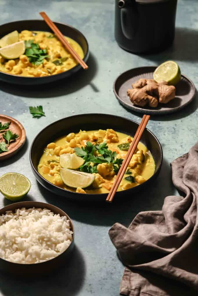 Vegan Thai Yellow Vegetable Curry - Encore & More