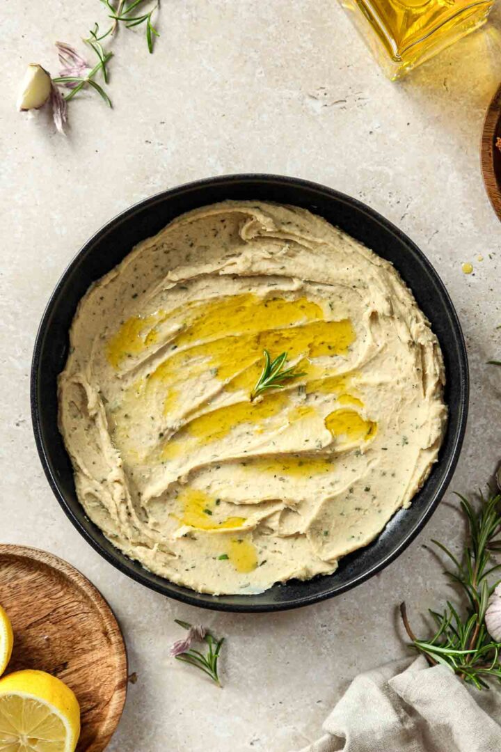 Vegan Rosemary White Bean Dip - Encore & More