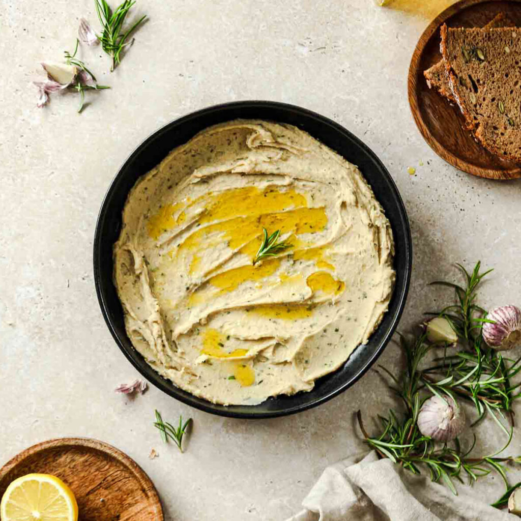 Vegan Rosemary White Bean Dip - Encore & More